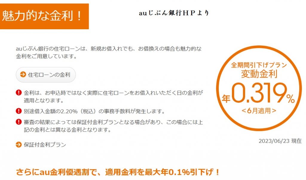 【auじぶん銀行】2023年7月ガン団信グレードアップ！代理店経由ガン100％金利上乗せなしの無料付帯できる！ | 新築一戸建仲介手数料最大 ...